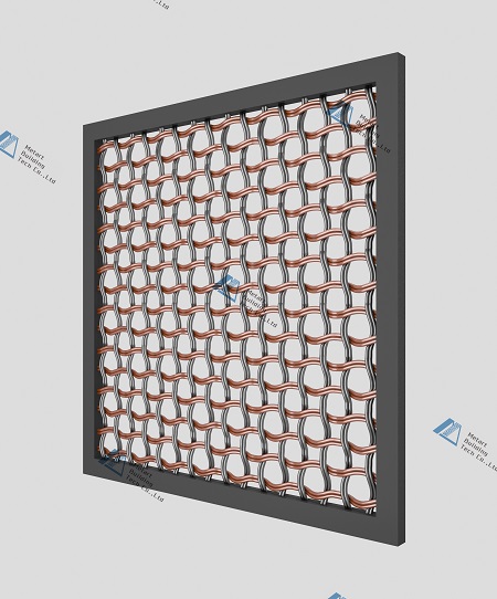 Decorative Framed Metal Screen - Made of architectural wire mesh ...