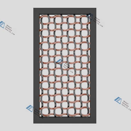 Decorative Framed Metal Screen - Made of architectural wire mesh ...