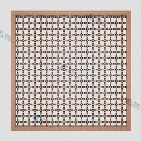 Framed Wire Mesh Screen with architectural wire mesh infill METART WW08 ...