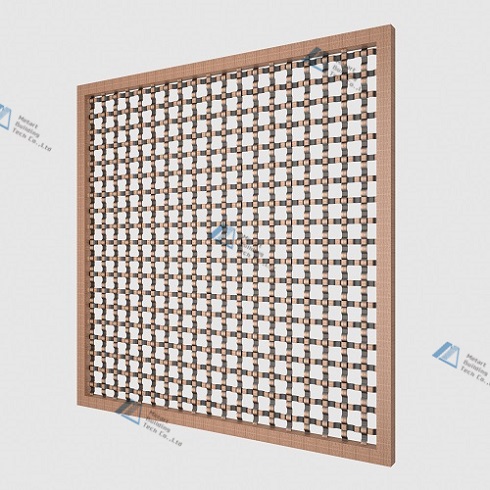 Framed Wire Mesh Screen with architectural wire mesh infill METART WW08 ...